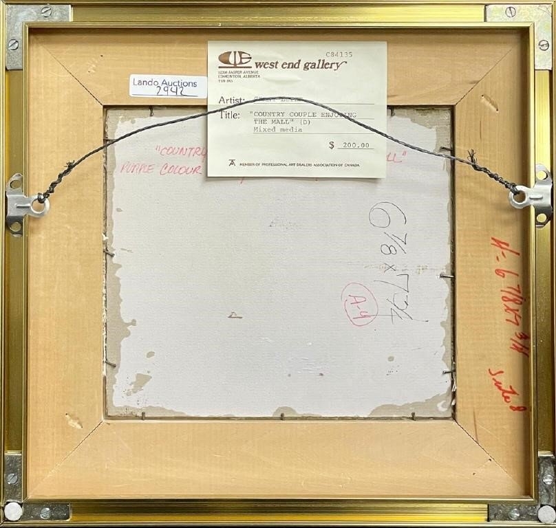 Grant Leier | Country Couple Enjoying The Mall (1984) | MutualArt