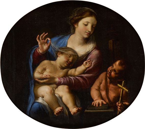 Angelo Caroselli | Madonna and Child with the Infant Saint John the ...