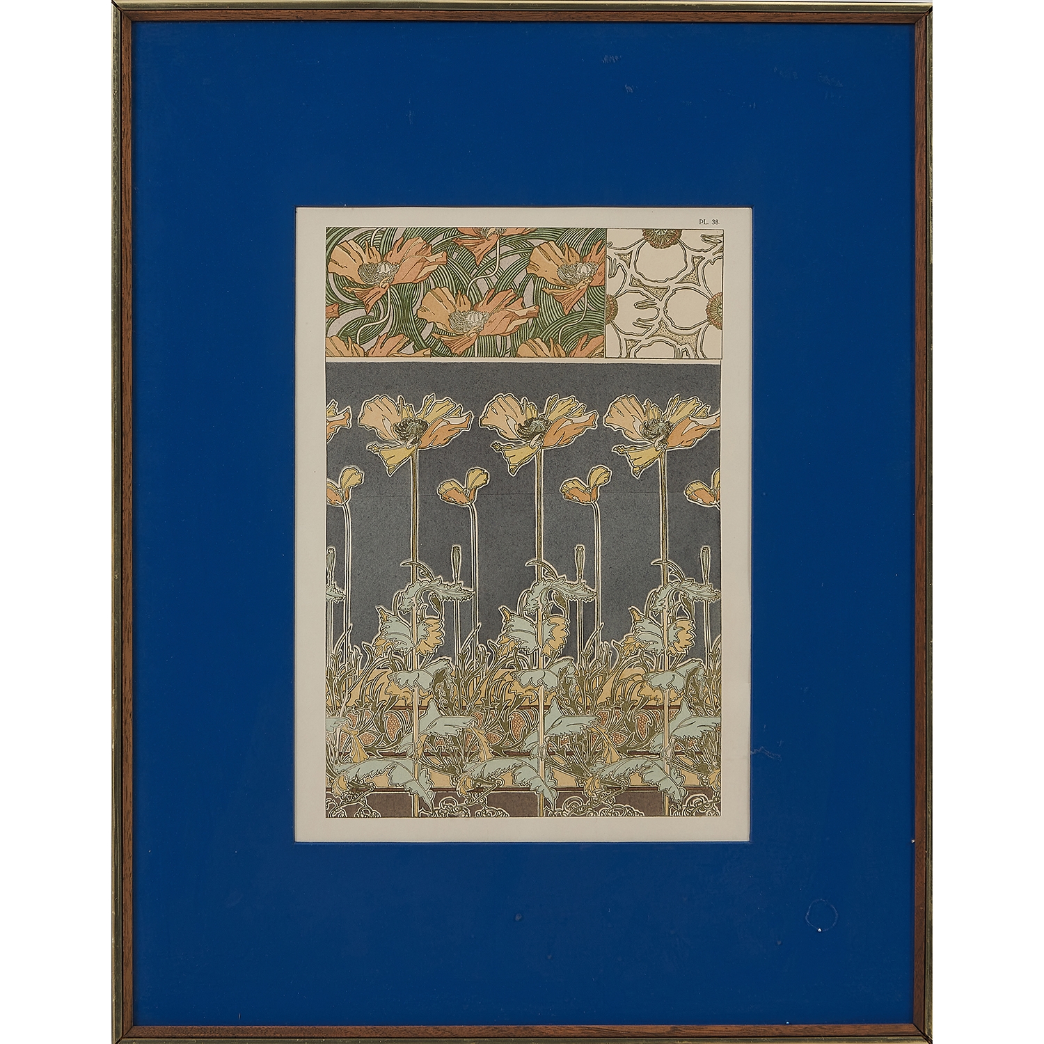 Alphonse Mucha | plate 38 (Art Nouveau poppy study) (1902) | MutualArt