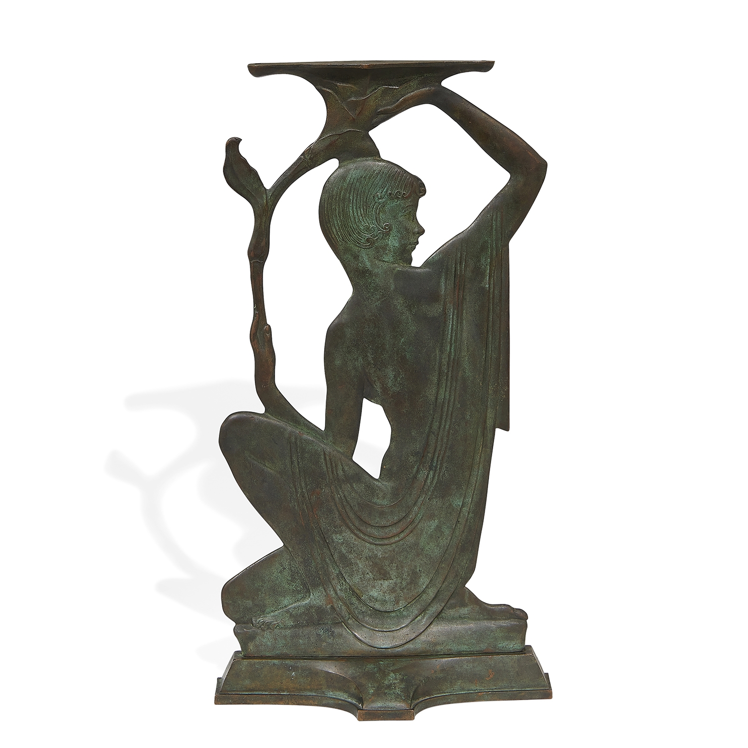 Emory P. Seidel | Art Deco Figural Sundial Stand Depicting a Kneeling ...