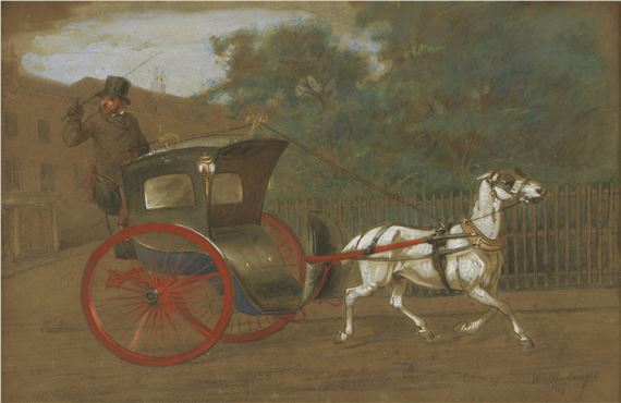 William Henry Wheelwright | A horse-drawn hackney carriage (1877 ...