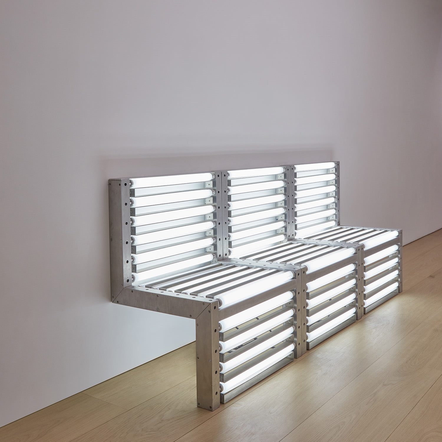 Vito Acconci | Modular Fluorescent Sofa (1990) | MutualArt