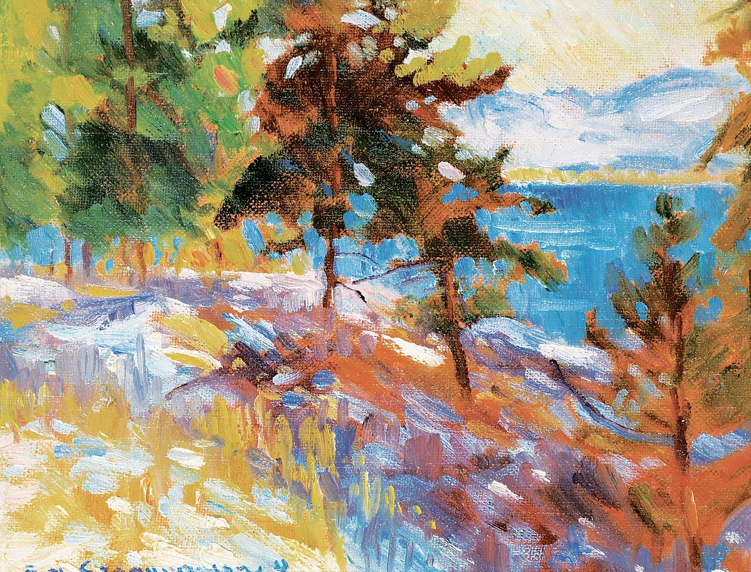 Orestes Nicholas de Grandmaison | Late Sun and Pine (1981) | MutualArt