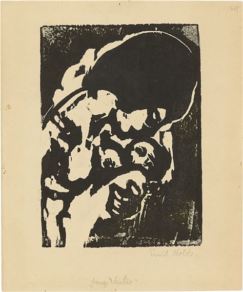 Emil Nolde | ”Junge Mutter”. (1917) | MutualArt