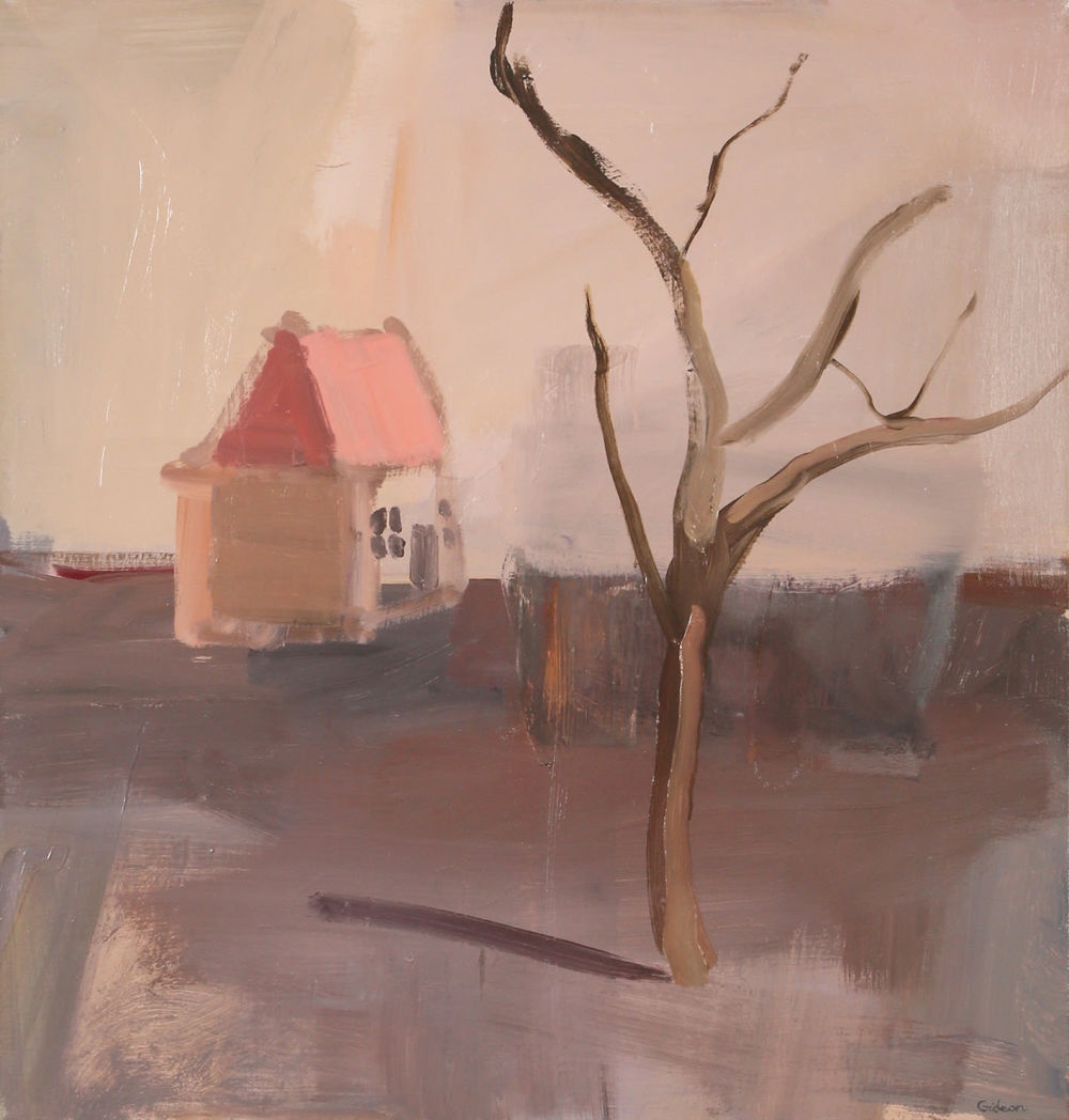 Gideon Rubin | A house with a Pink Roof in the Middle of Winter (2004 ...