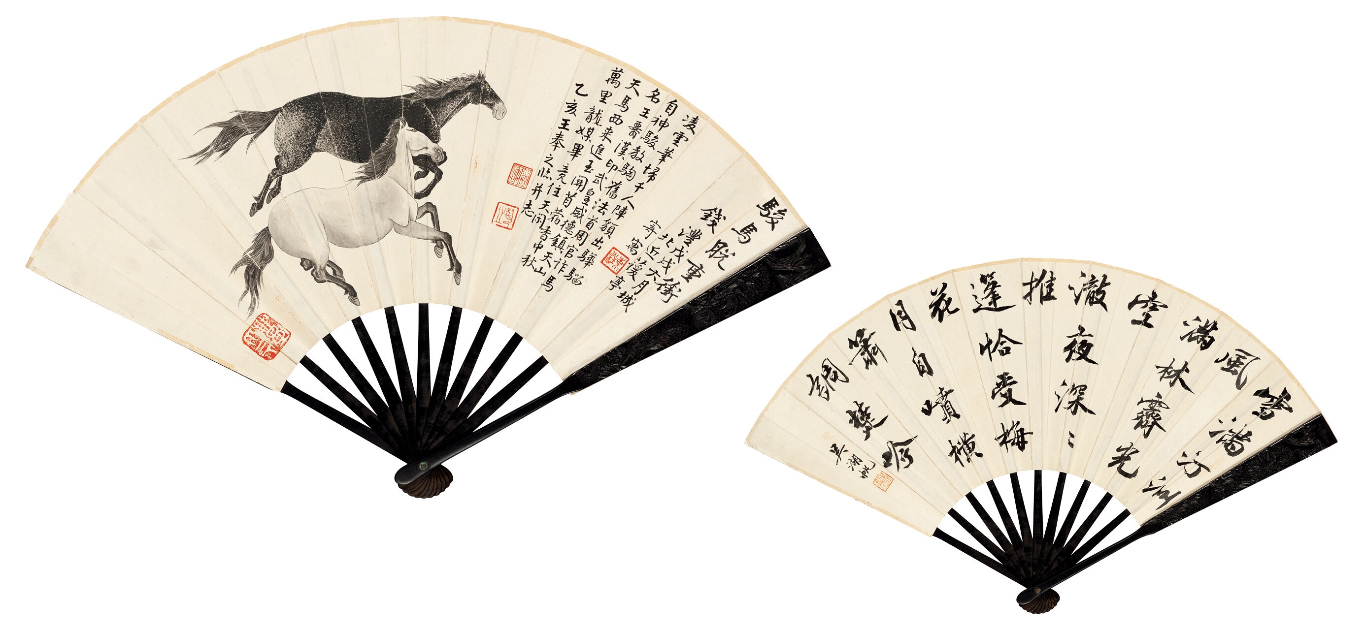 Wu Hufan | Horses take off their heavy titles, and a seven-character poem in running script ...