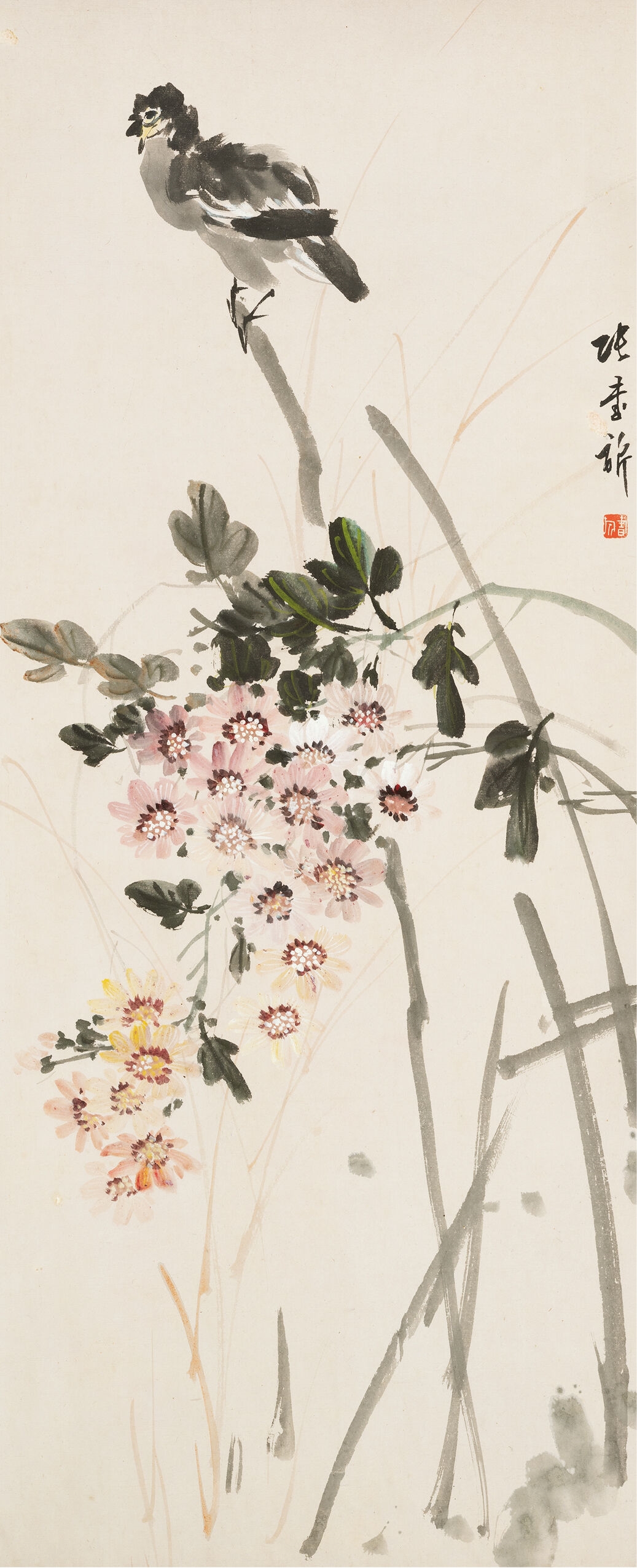 Zhang Shuqi | Chrysanthemum Spirit Bird | MutualArt