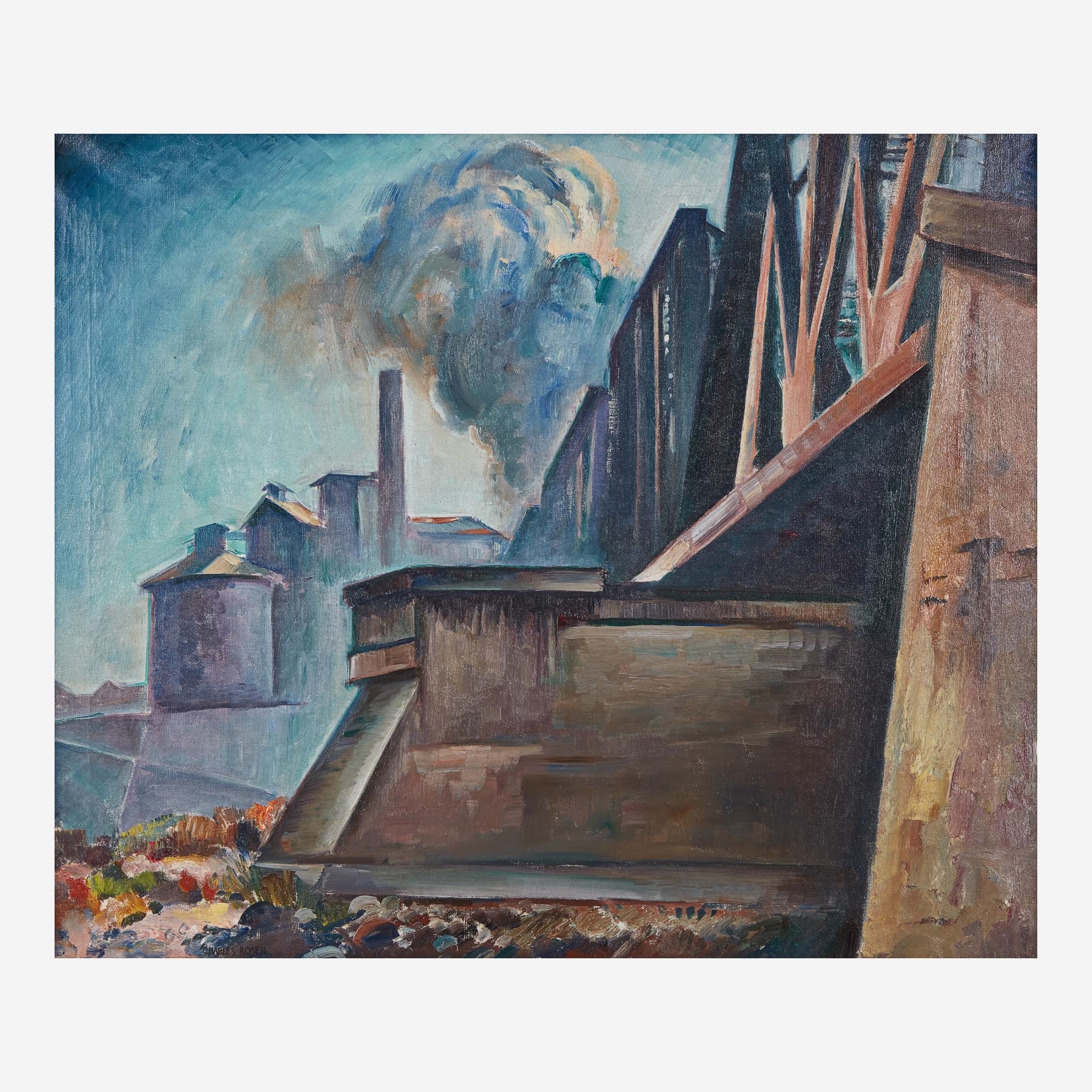 Charles Rosen | Railroad Bridge | MutualArt