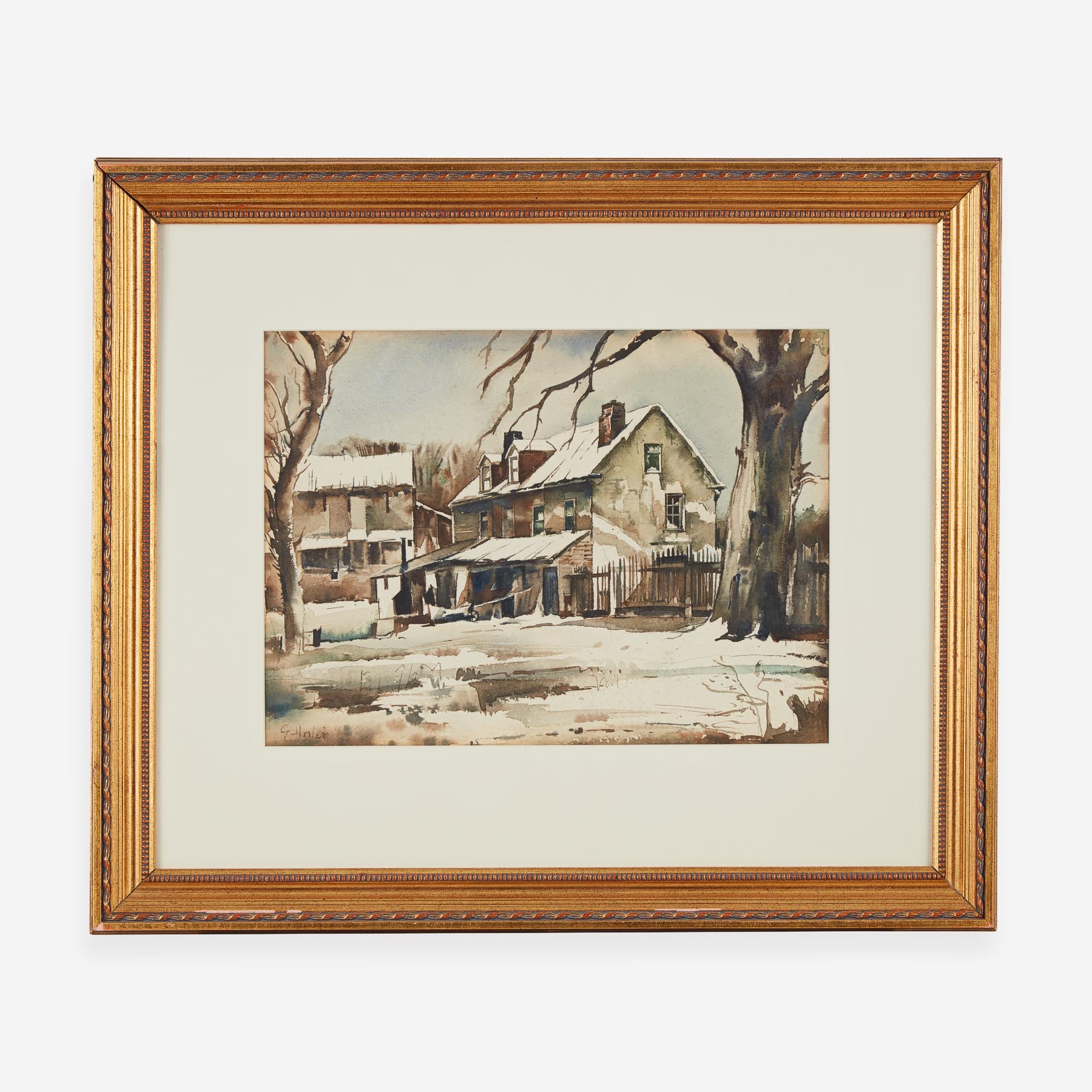 Earl Horter | Pennsylvania Farm House | MutualArt