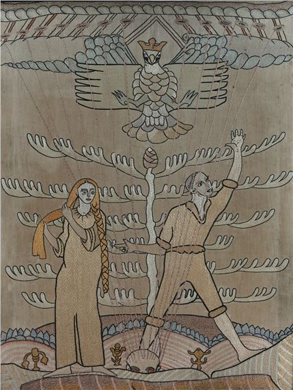 Susan Mary Yeats | Fisa Playing his Harp | MutualArt