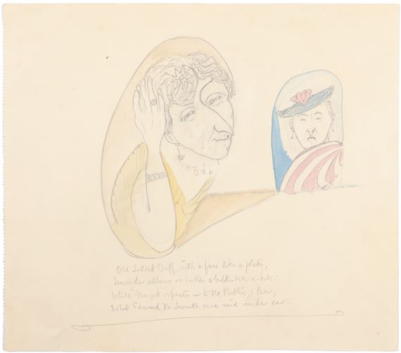 Siegfried Sassoon | Old Juliet Duff, with a Face Like a Plate | MutualArt