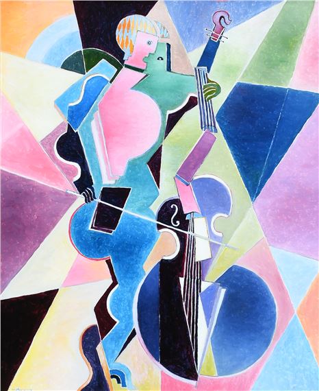 Michel Moreno | Le violoncelliste | MutualArt