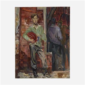 Evsey Moiseenko | Village Scene (1968) | MutualArt