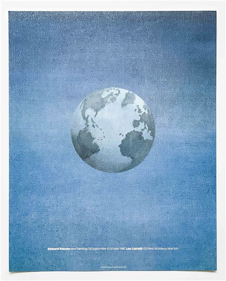 Ed Ruscha | Exhibition Poster for New Paintings, Leo Castelli Gallery ...