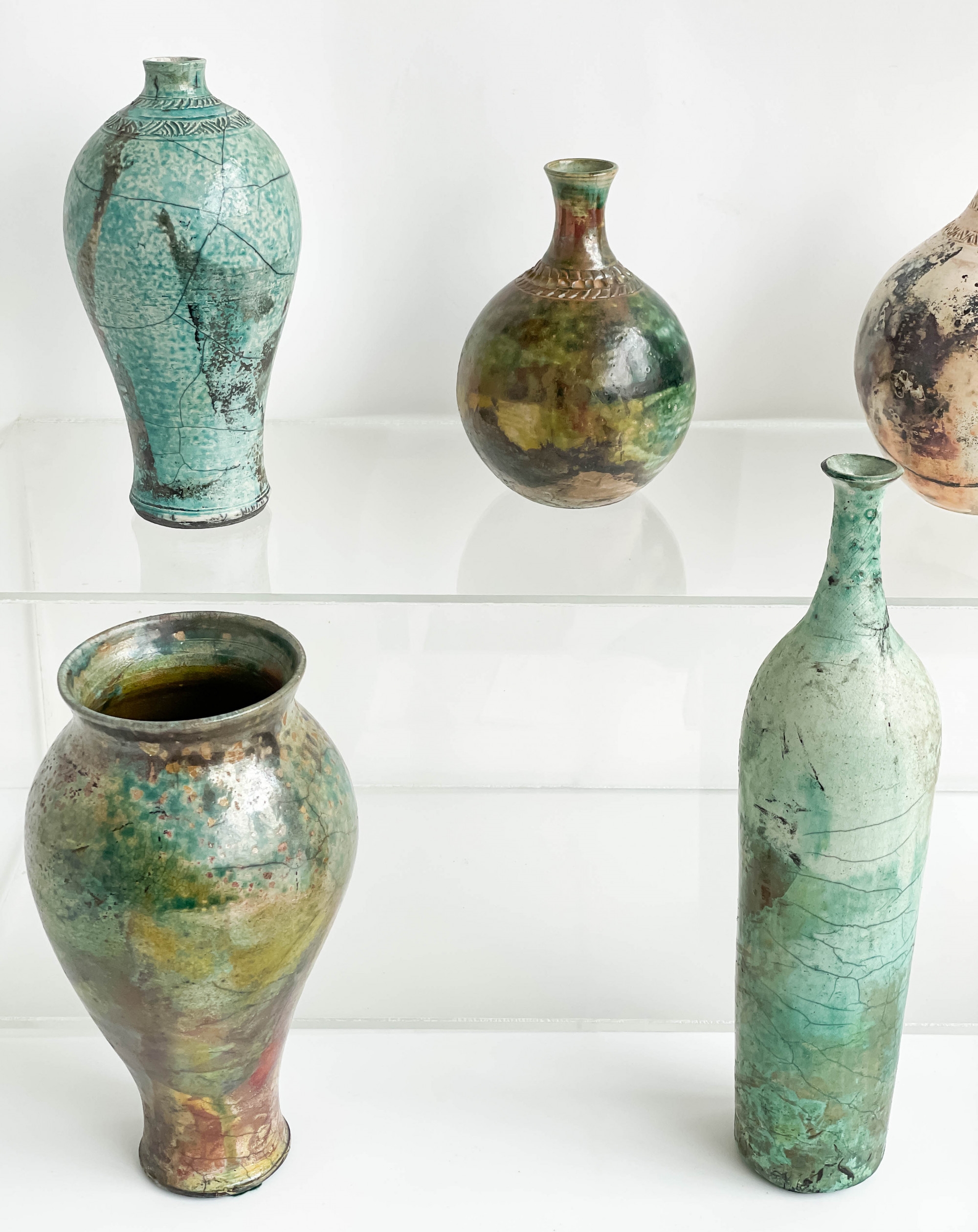 Lana Kessler | 7 Raku Vases | MutualArt