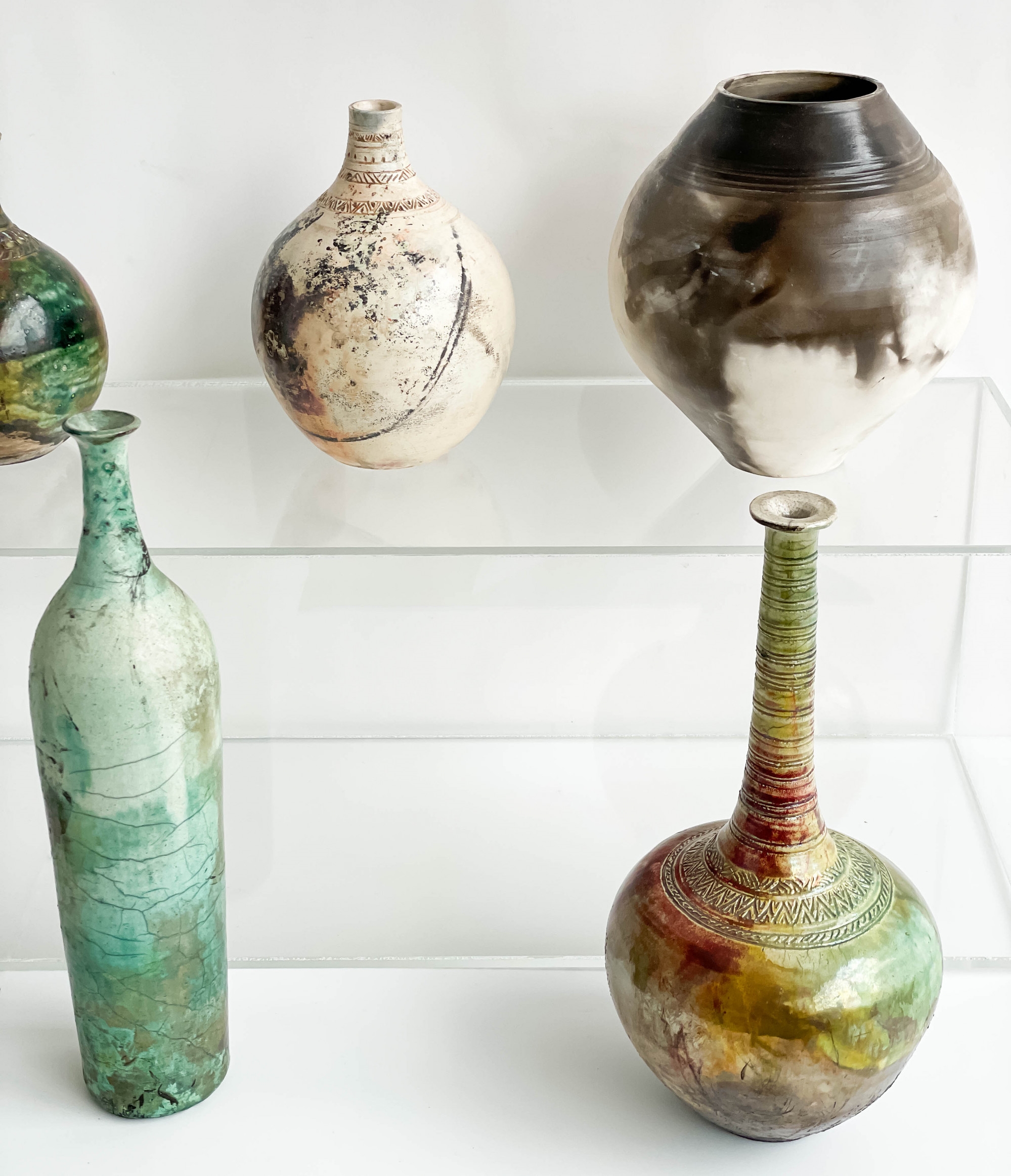 Lana Kessler | 7 Raku Vases | MutualArt