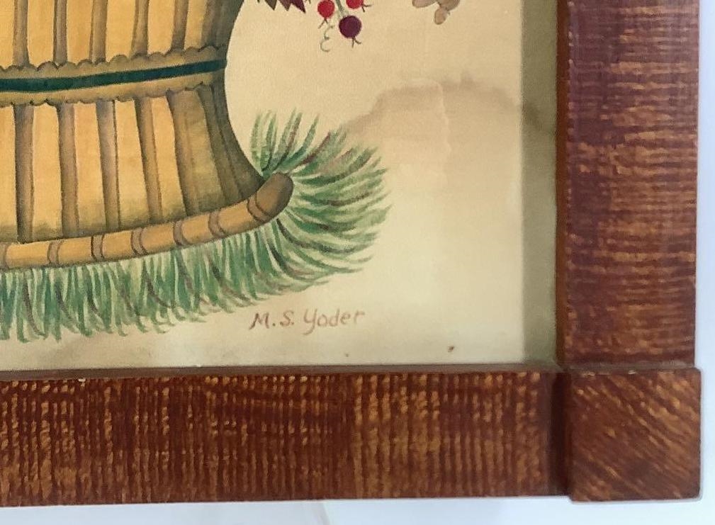 Marjorie S. Yoder | Folk art tradition of oil on velvet | MutualArt