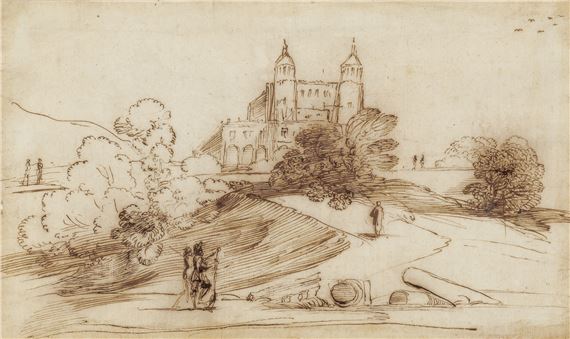 Il Guercino | Il Guercino Musketeers on a Road | MutualArt