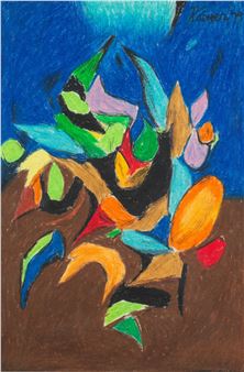 Ahmed Parvez | Untitled (Abstract) (1977) | MutualArt