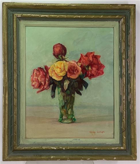 Erna Lange | Red Roses | MutualArt