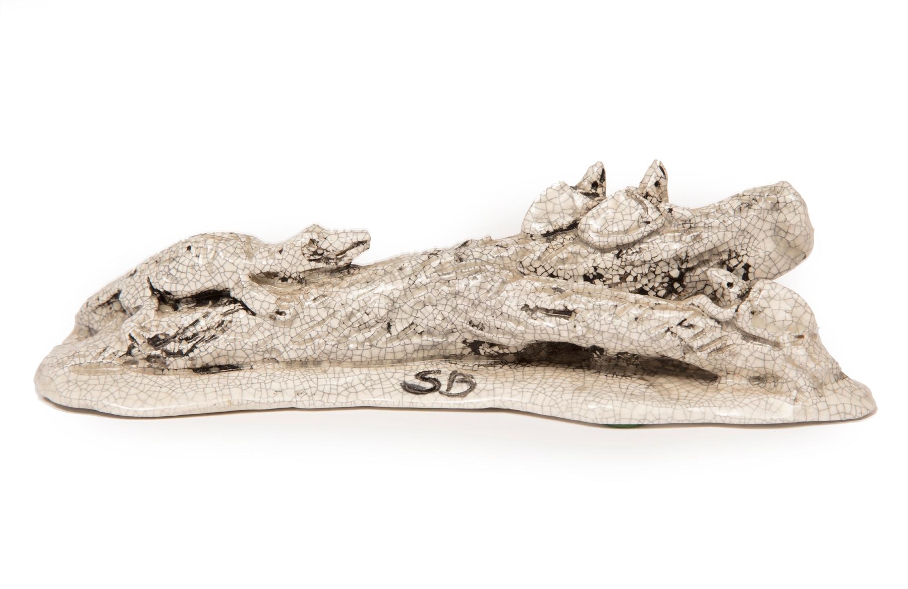 Steele Burden | Alligator and Turtles on Log | MutualArt