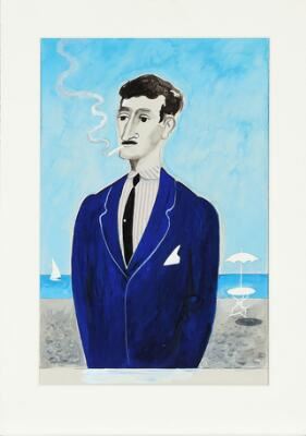 Helge Refn | Composition with figure | MutualArt