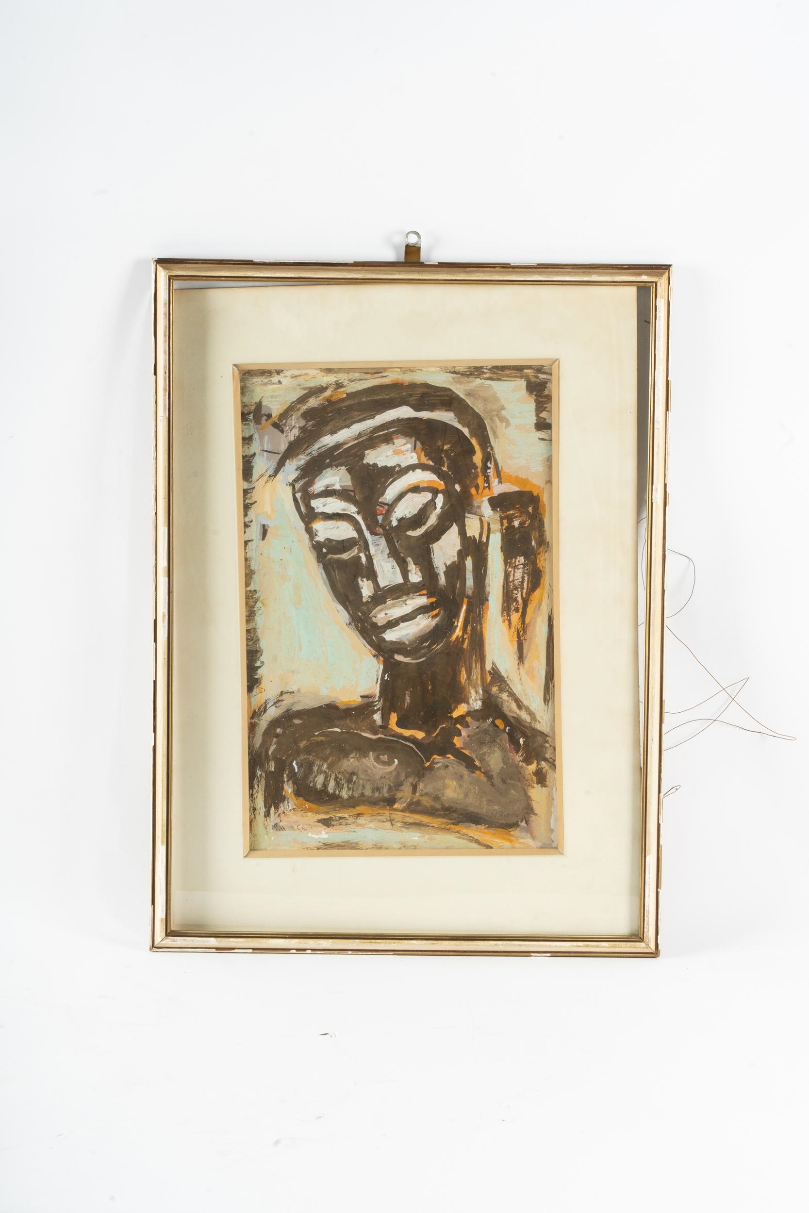 Gerard Sekoto | GERARD SEKOTO : PORTRAIT (1959) | MutualArt