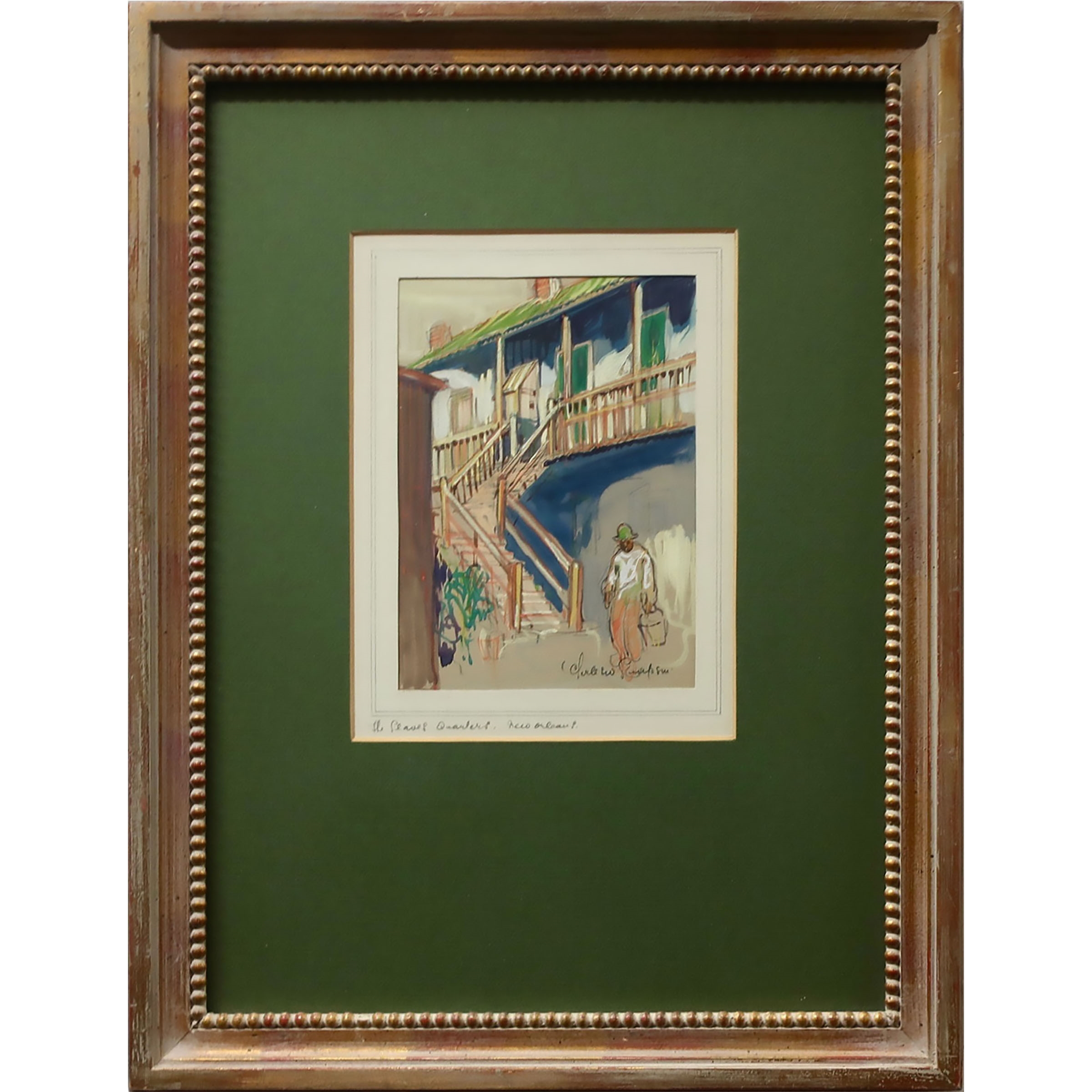 Charles Walter‏ Simpson | THE SLAVES QUARTER'S, NEW ORLEANS | MutualArt