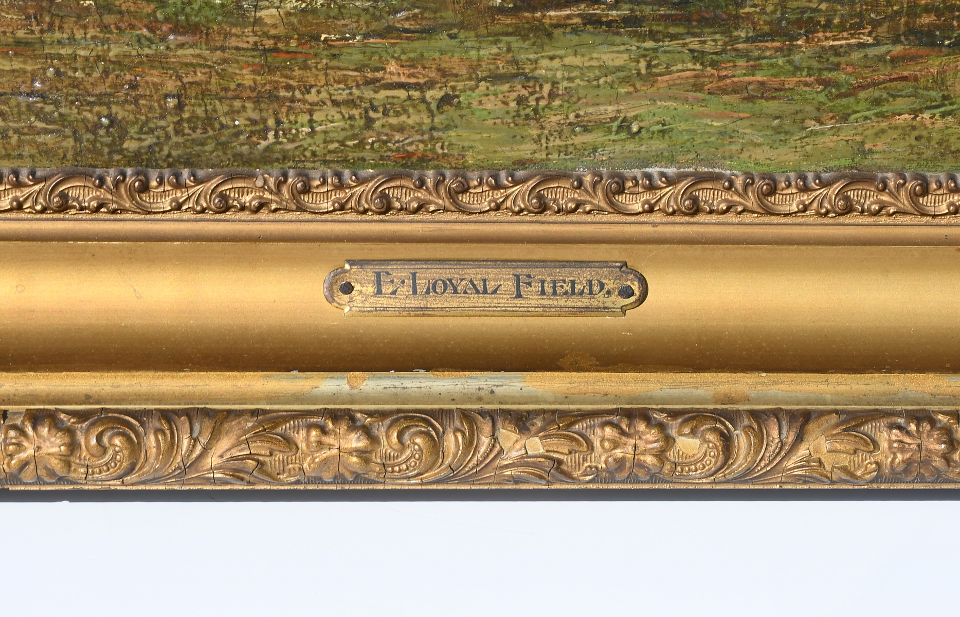 Edward Loyal Field | Pastoral Tonalist Country Landscape with Pond and ...