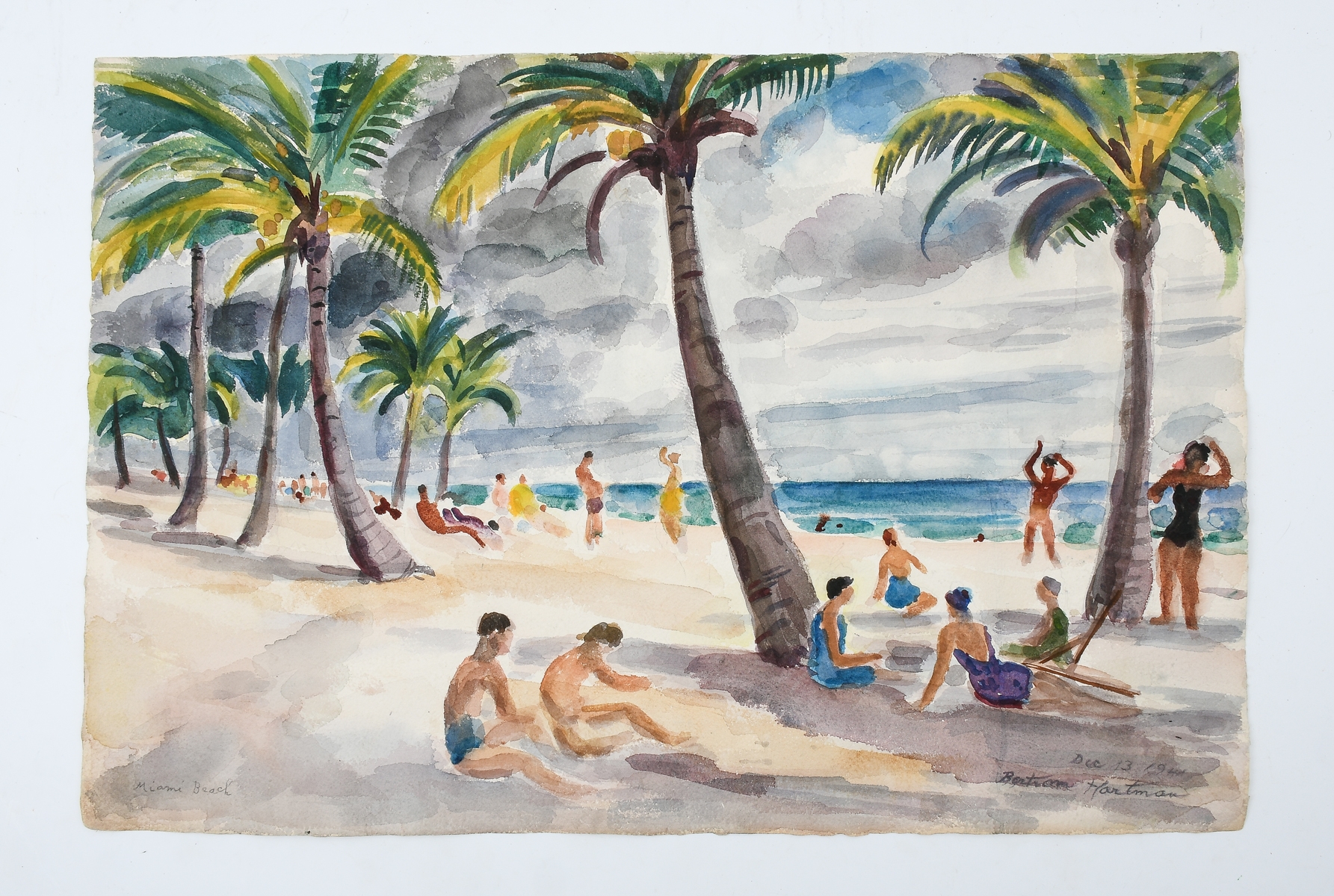 Bertram Hartman | ''Miami Beach #2'' (1941) | MutualArt