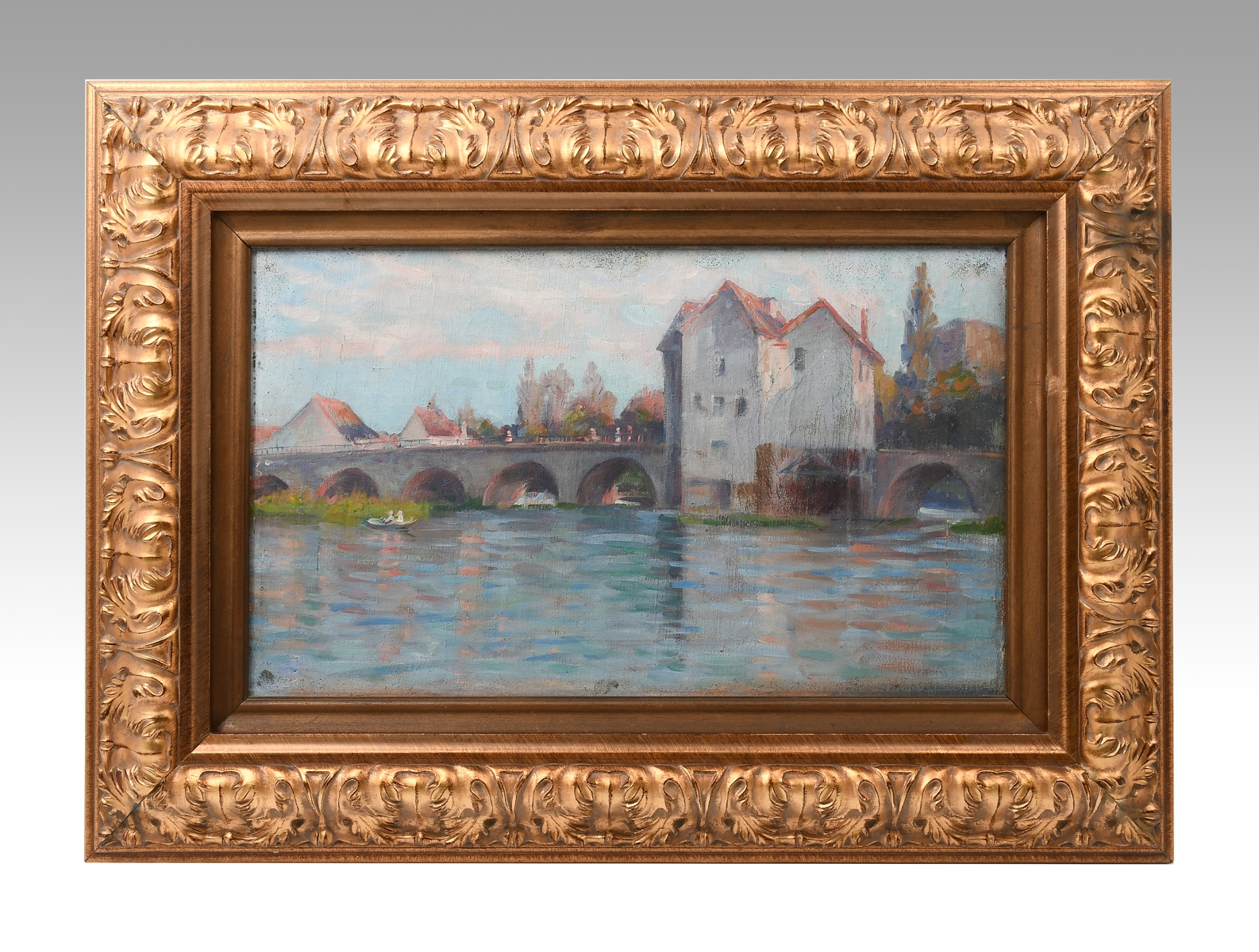 Elizabeth Strong | Country View of a Village with the Seine | MutualArt