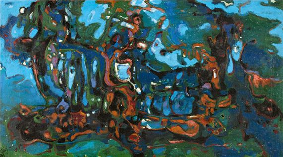 Max Kaus | Walddurchblick. (1963) | MutualArt