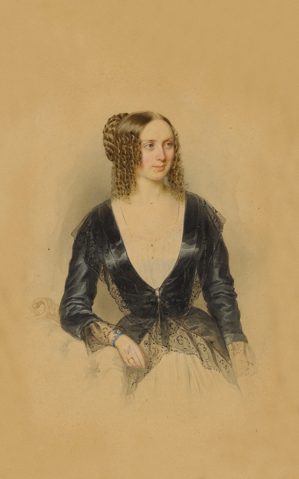 Leopold Fischer | Dame In A White Dress | MutualArt