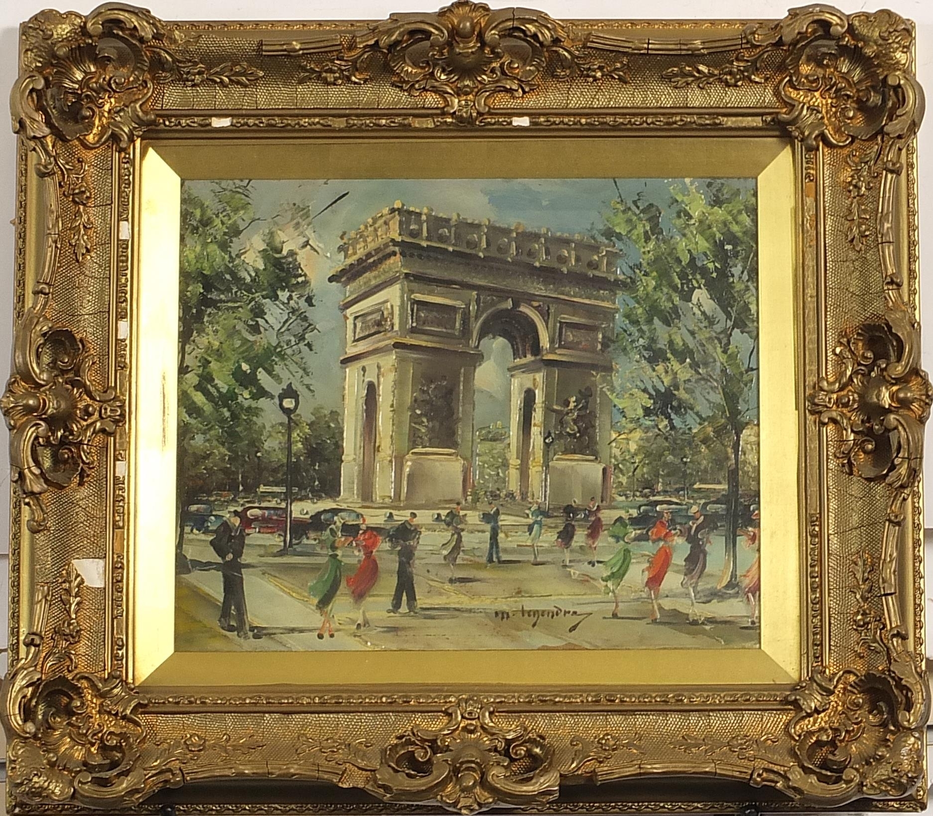 Maurice Louis Legendre | Figures before the Arc de Triomphe | MutualArt