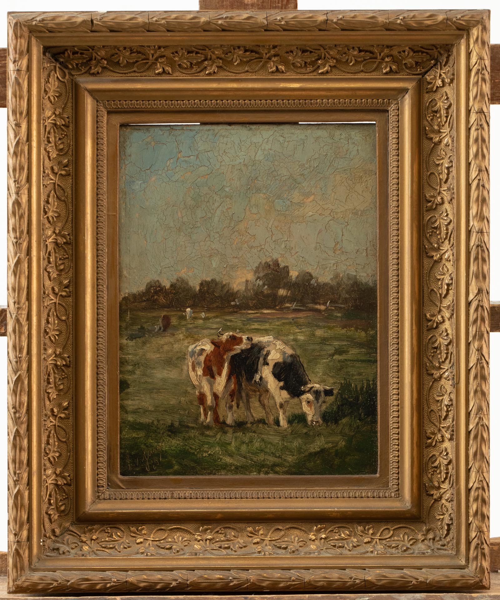 Louis Albert Roessingh | Heath view with shepherd and flock of sheep ...