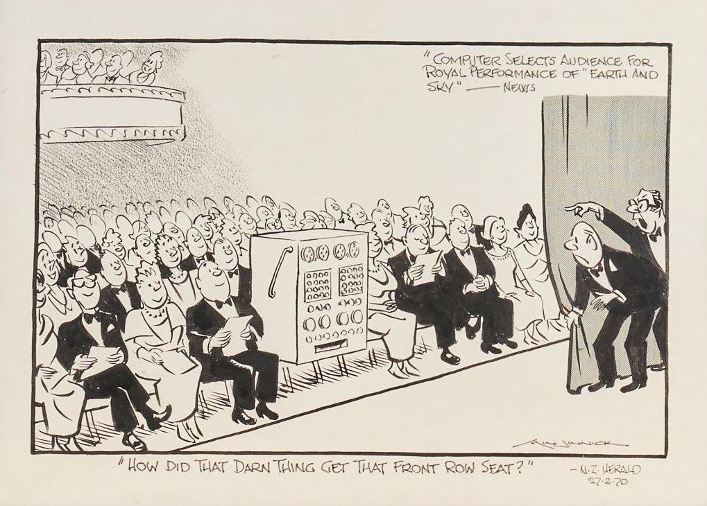 Gordon Minhinick | Political Comic Satire Strip | MutualArt