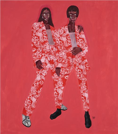 Emmanuel Taku | A Red Pair (2021) | MutualArt
