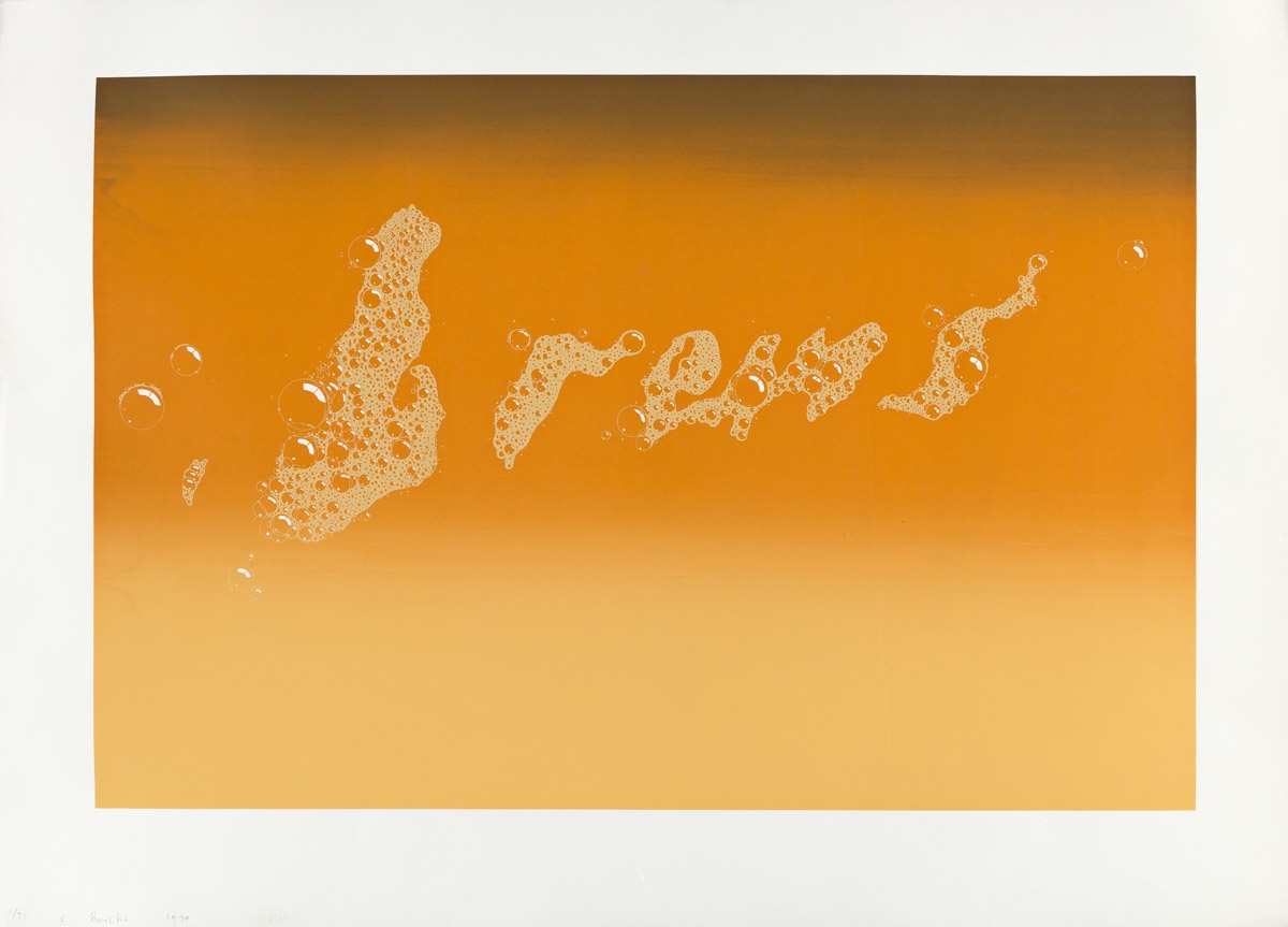Ed Ruscha | Brews (1970) | MutualArt