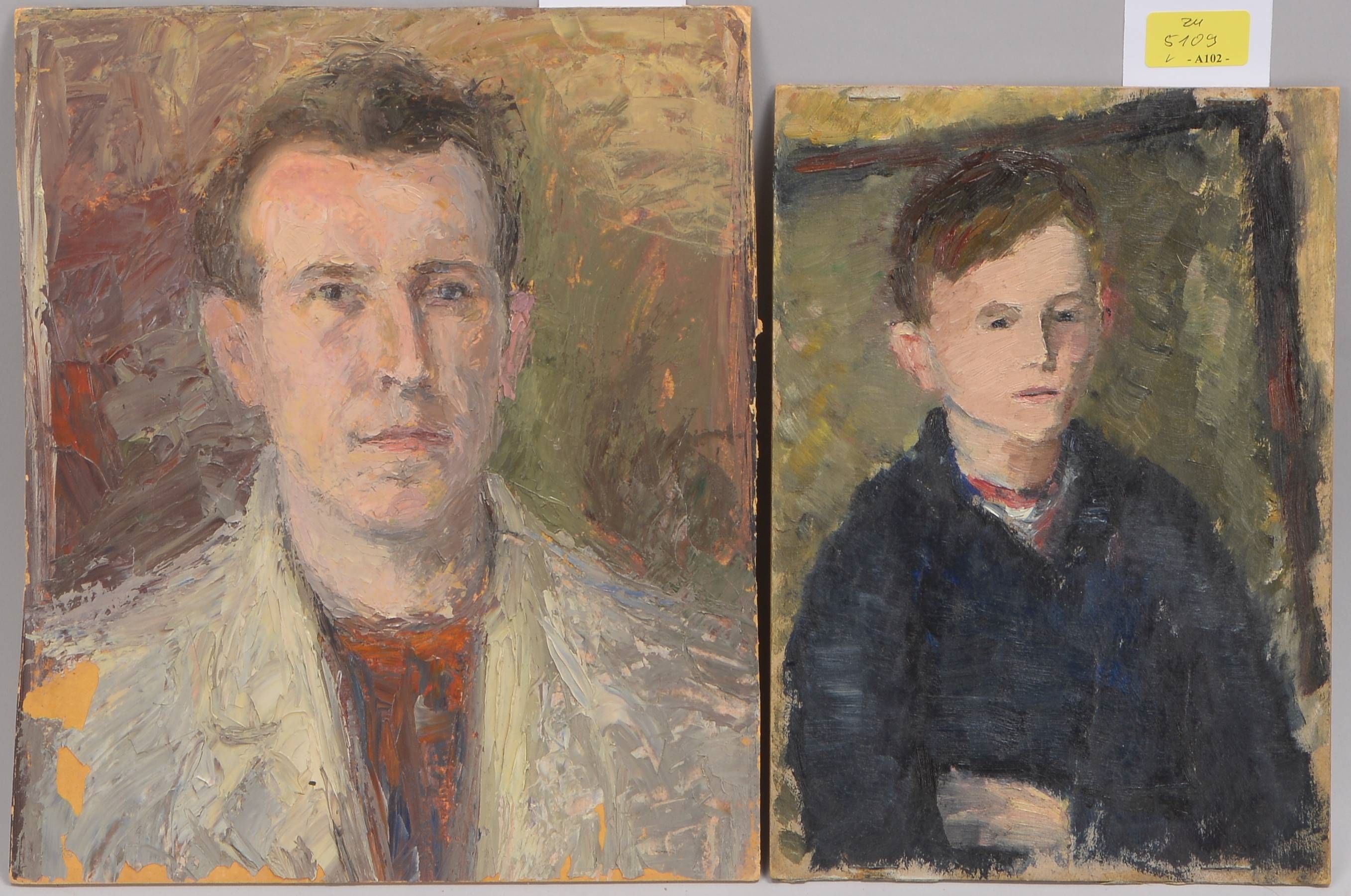 Alfred Vogel | Herrenportrait; Knabenportrait | MutualArt