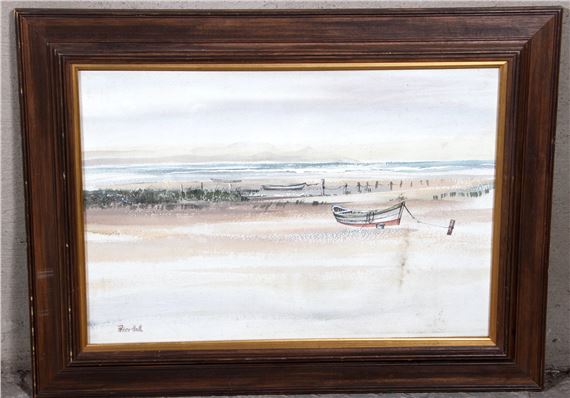 H. Gailey | SEAGULS IN FLIGHT OVER THE OCEAN | MutualArt