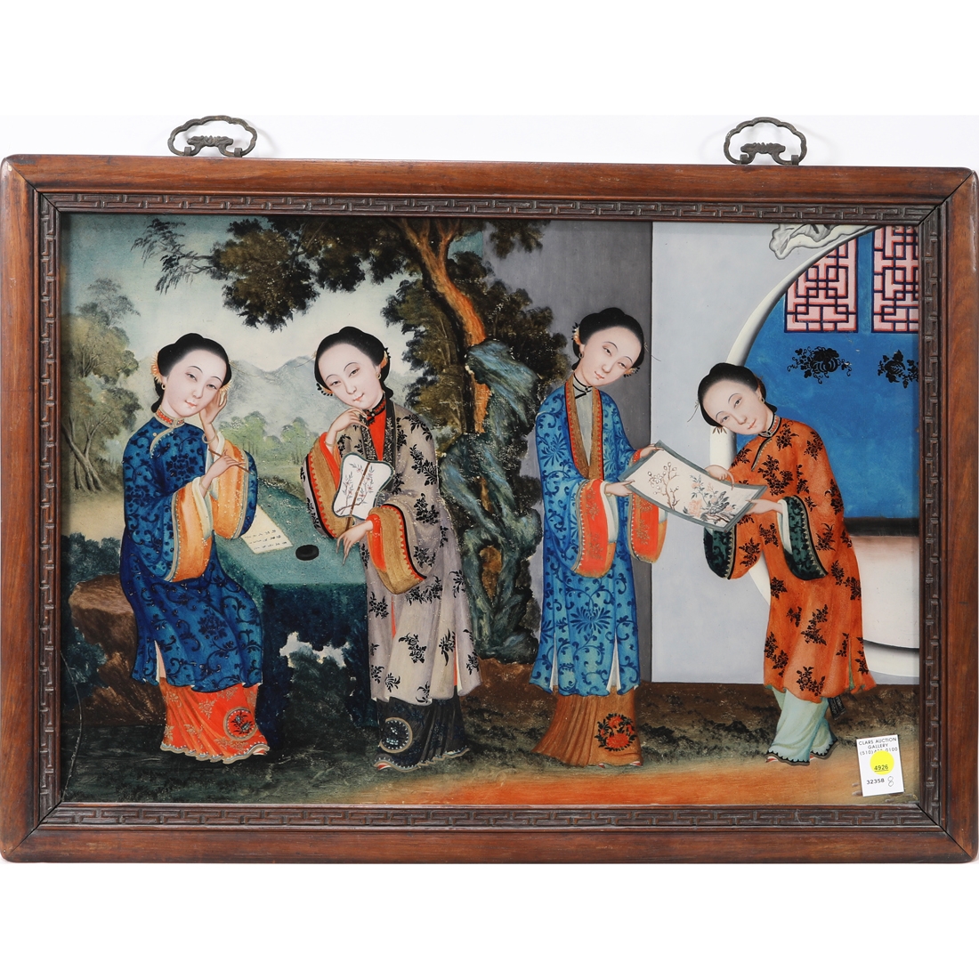 Chinese School | Chinese reverse-glass painting | MutualArt