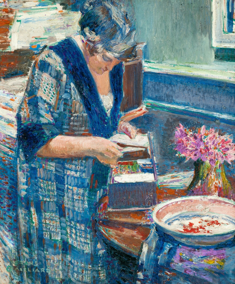 Franz Gailliard | Lady in an interior | MutualArt