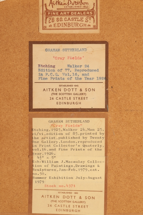 Graham Sutherland | Cray Fields (1925) | MutualArt