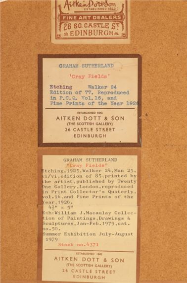 Graham Sutherland | Cray Fields (1925) | MutualArt