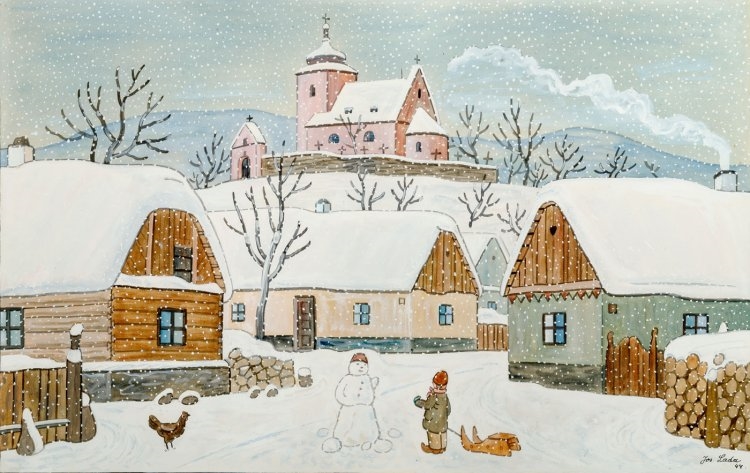 Josef Lada | Winter (1944) | MutualArt