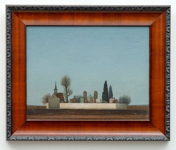 Vlastimil Benes | Cemetery in the Fields (1979) | MutualArt