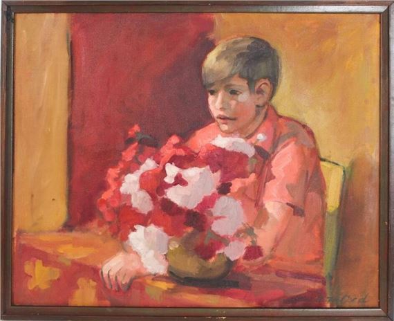 Ruth Oseid Johnson | David & Flowers | MutualArt