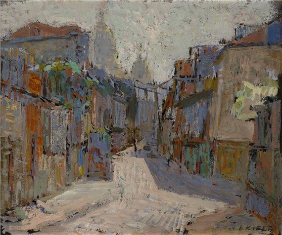 Jan (Jean) Ekiert | Street scene in France | MutualArt