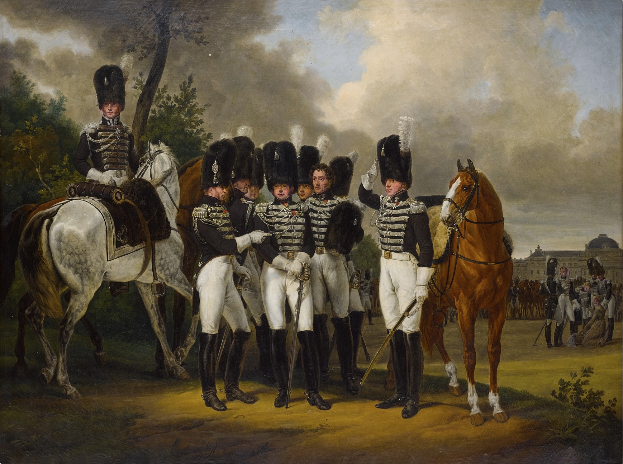 Horace Vernet | Portrait of Charles Auguste de Bériot | MutualArt