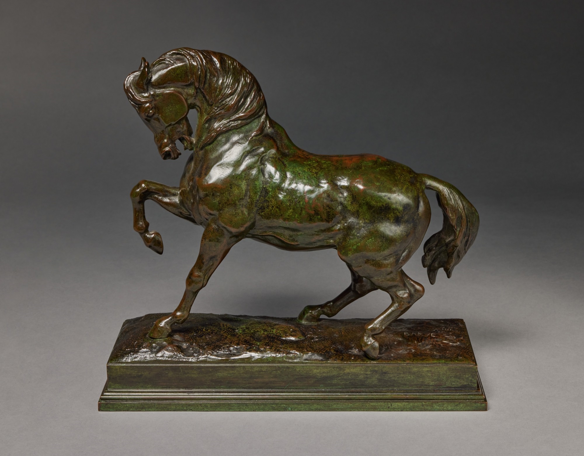 Antoine-Louis Barye | Cheval Turc No. 2 (antérieur droit levé, terrasse ...